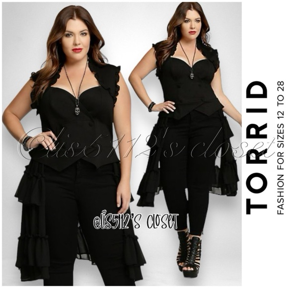 torrid | Jackets & Coats | Torrid Steampunk Goth Corset Back Double ...